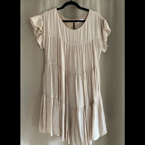 blue ivy | Dresses | Tan Boho Dress With Pockets | Poshmark